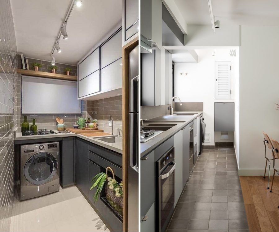 Cozinha E área De Serviço Integradas Oma Casa De Valentina