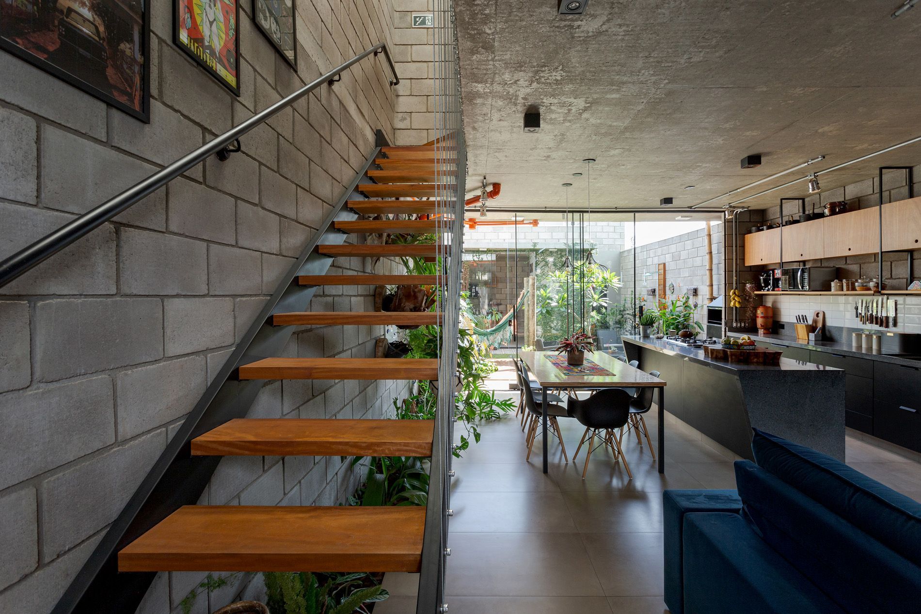 Estilo industrial e com muita natureza - Casa de Valentina